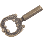 Leviton / Key / Die Cast / Antique Brass Finish / 1/1/2 | Arbor Vacuum